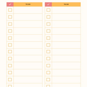 To Do List Printable Planner Page Template Bundle - Etsy