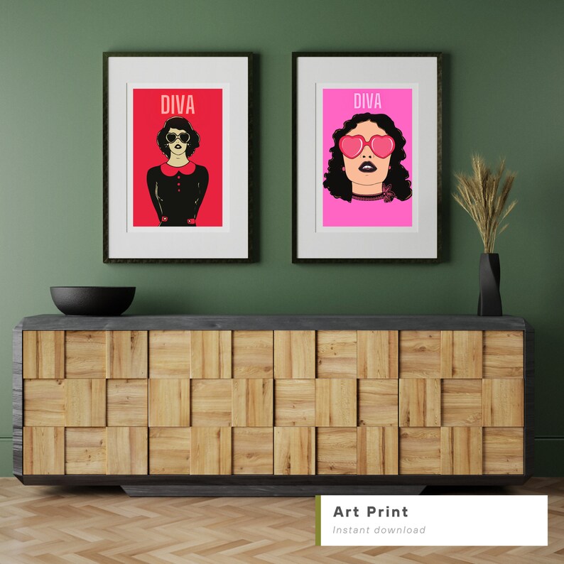 Diva Art Bundle Digital Download Wall Art Digital Print - Etsy