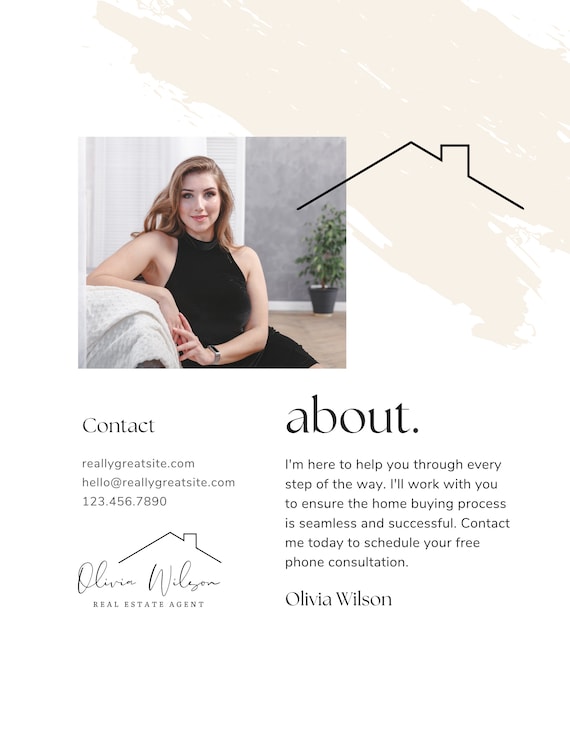 About Me Realtor About Me Page Real Estate Bio About Me - Etsy