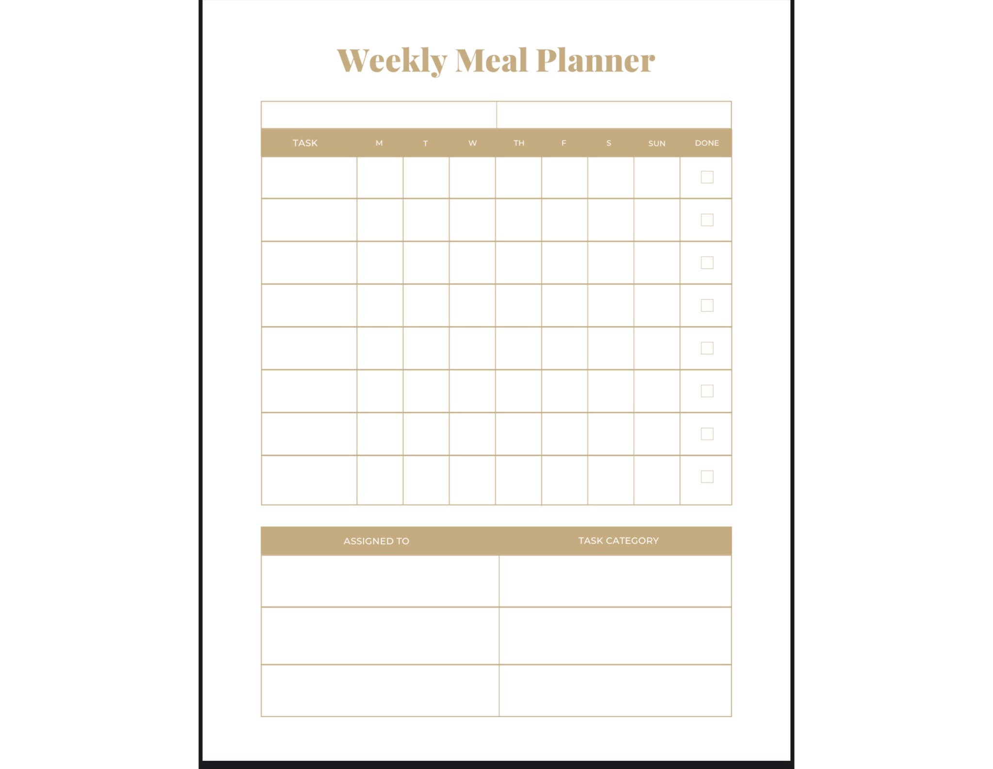 EDITABLE Weekly FAMILY PLANNER Command Center | Family Planner ...