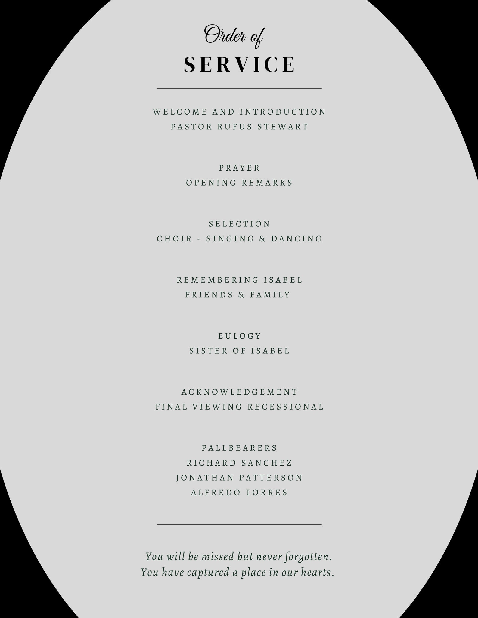 Editable Funeral Program Template, Memorial Program, Gray Template ...