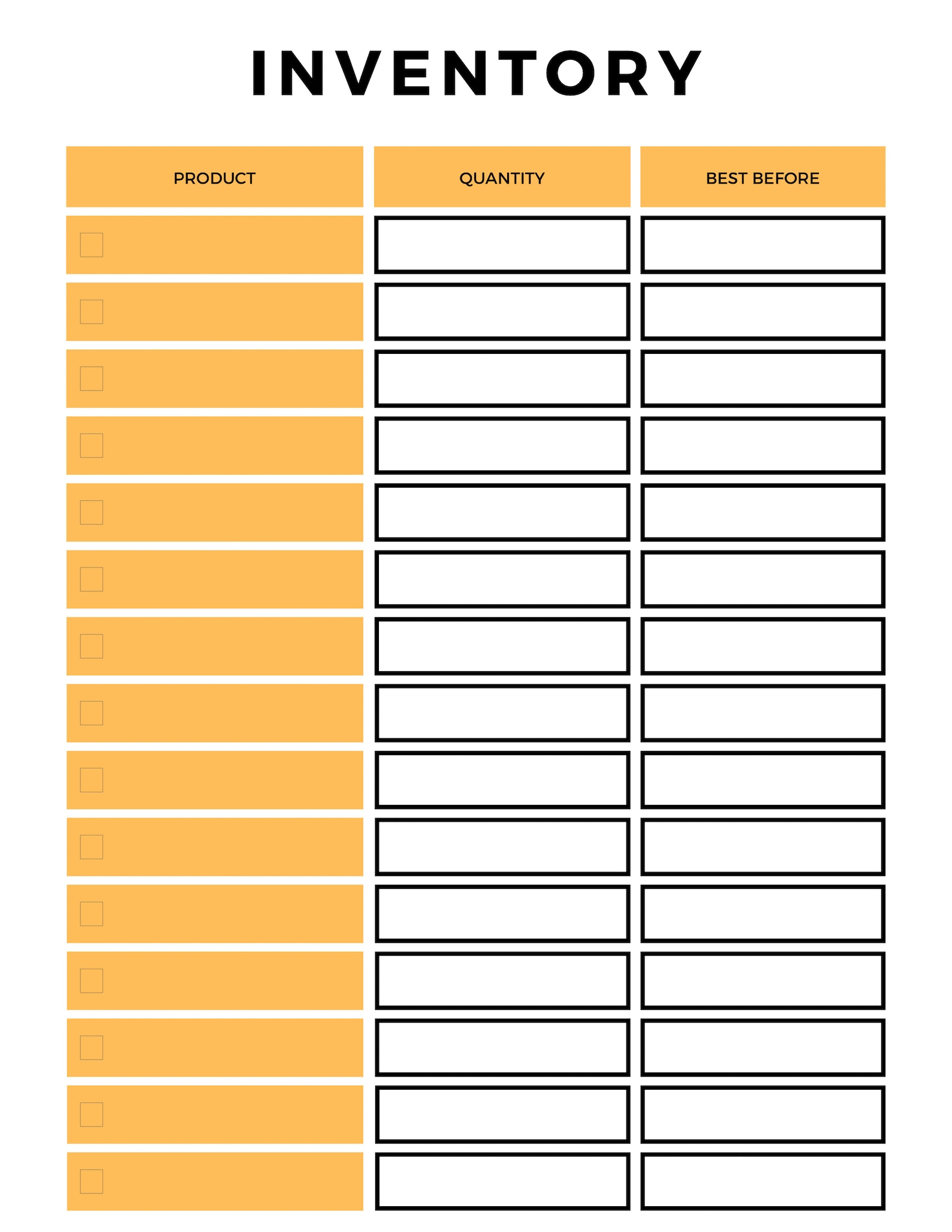 Printable Inventory Management Form, Inventory Sheet, Inventory List ...