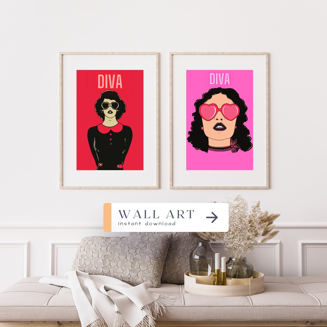Diva Art Bundle Digital Download Wall Art Digital Print - Etsy
