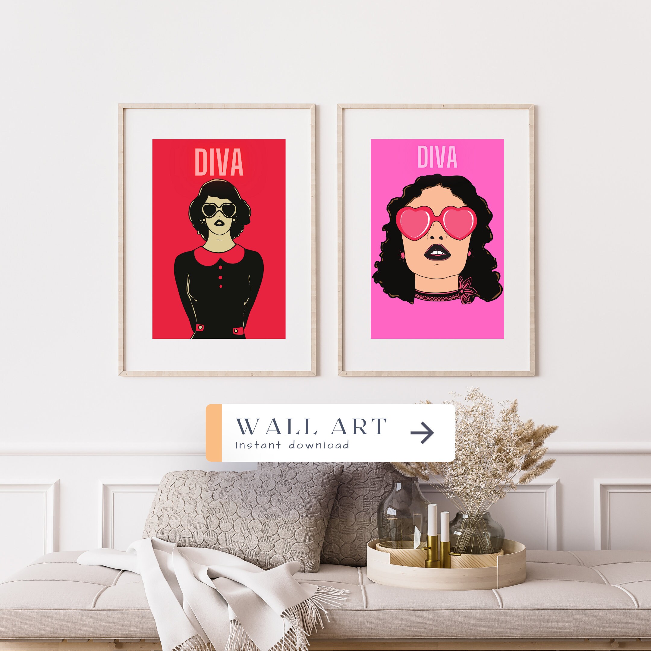Diva Art Bundle Digital Download Wall Art Digital Print - Etsy