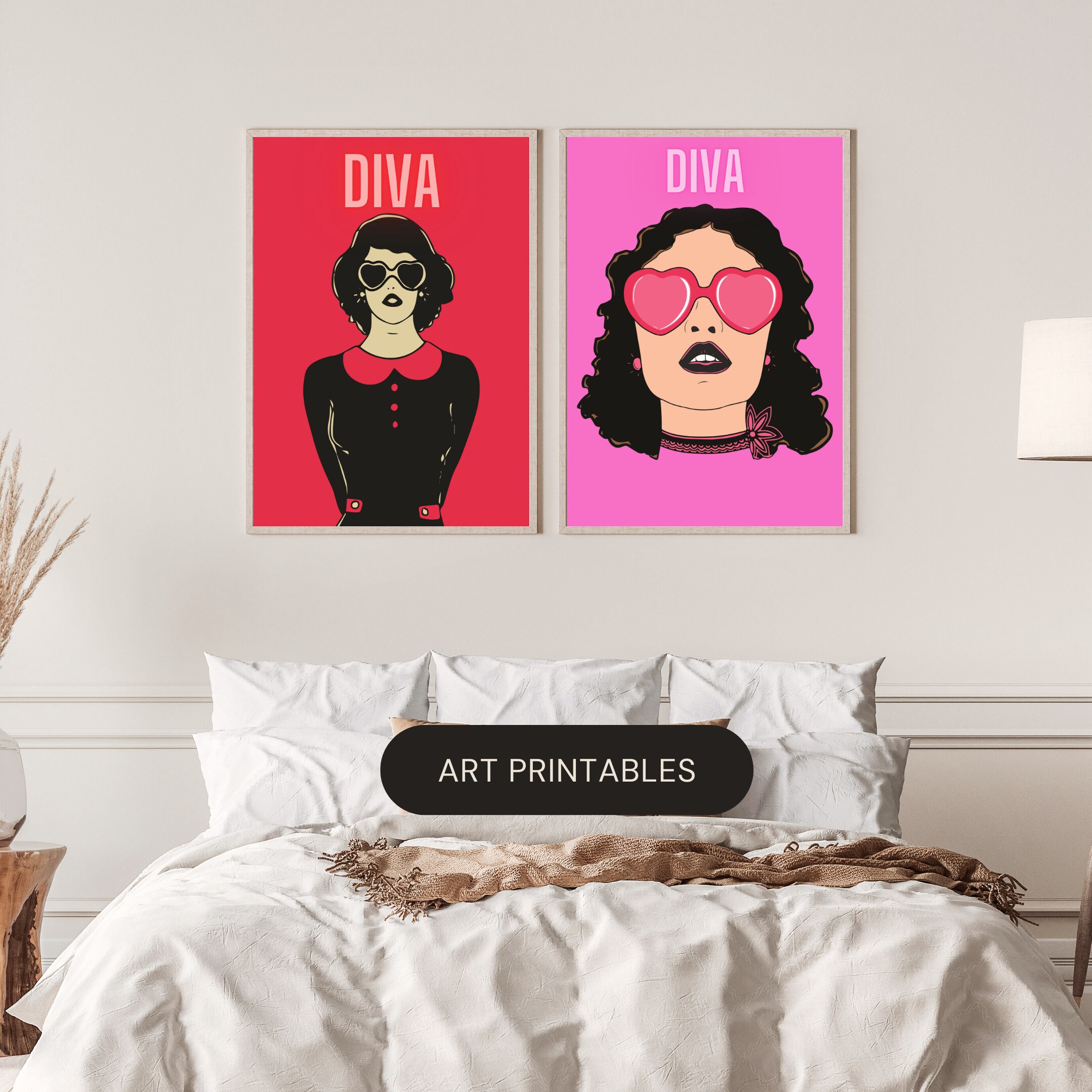 Diva Art Bundle, Digital Download, Wall Art, Digital Print, Home Decor ...