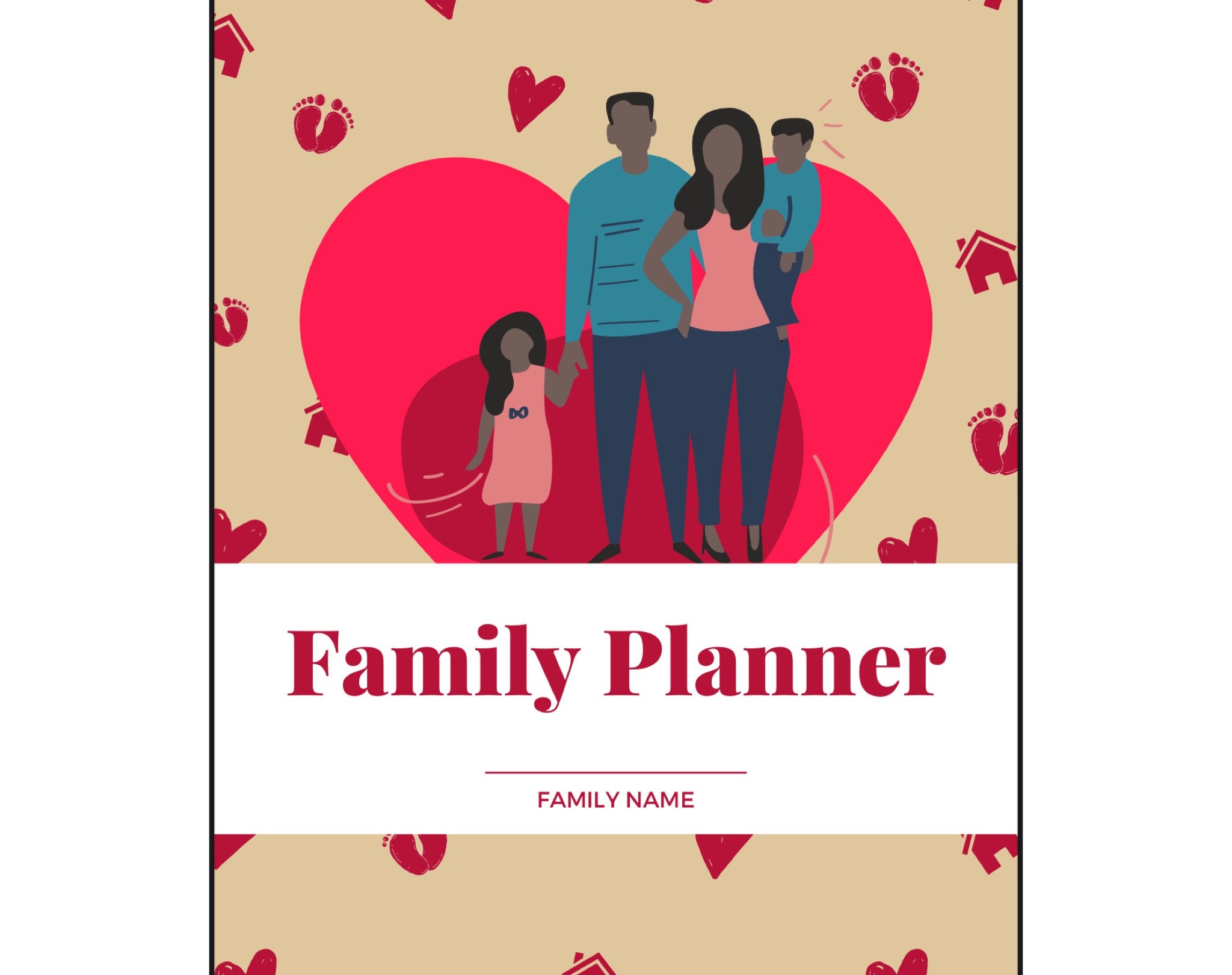 EDITABLE Weekly FAMILY PLANNER Command Center | Family Planner ...
