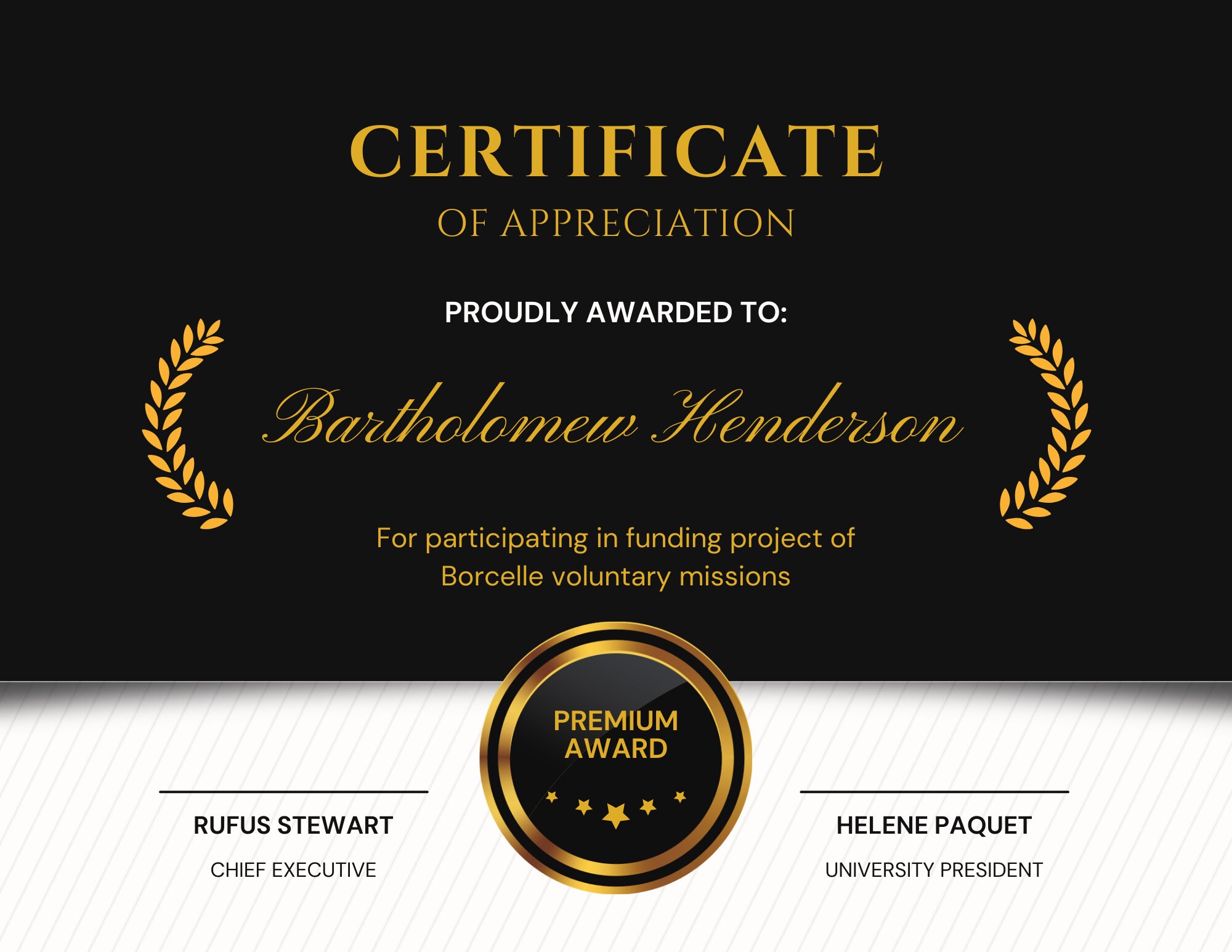 Corporate Certificate Templates