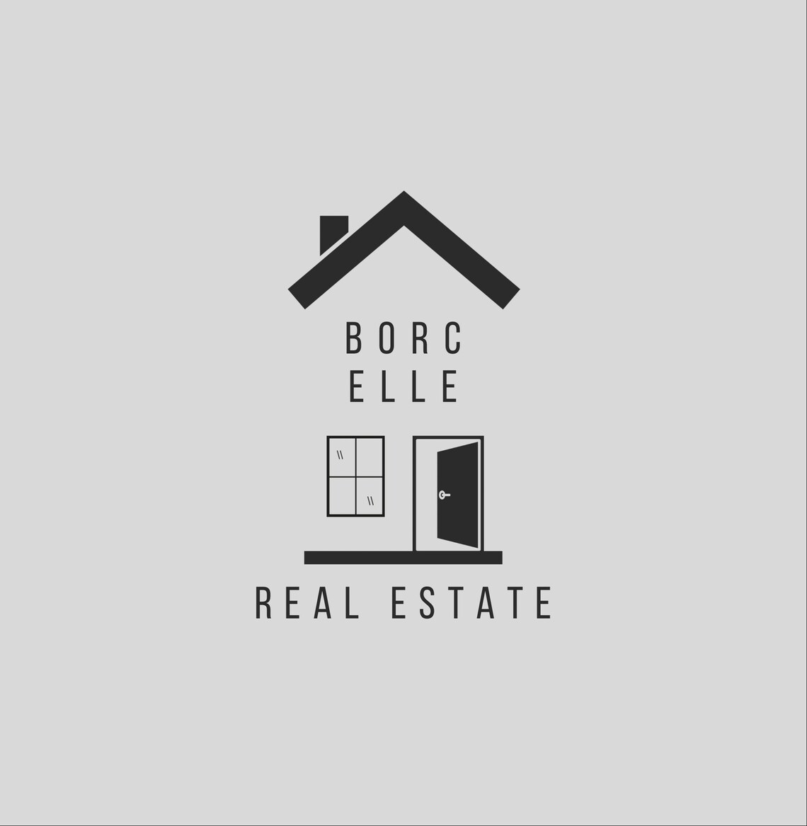 Editable Logo Design, DIY Real Estate Logo, Elegant Realtor Logo ...