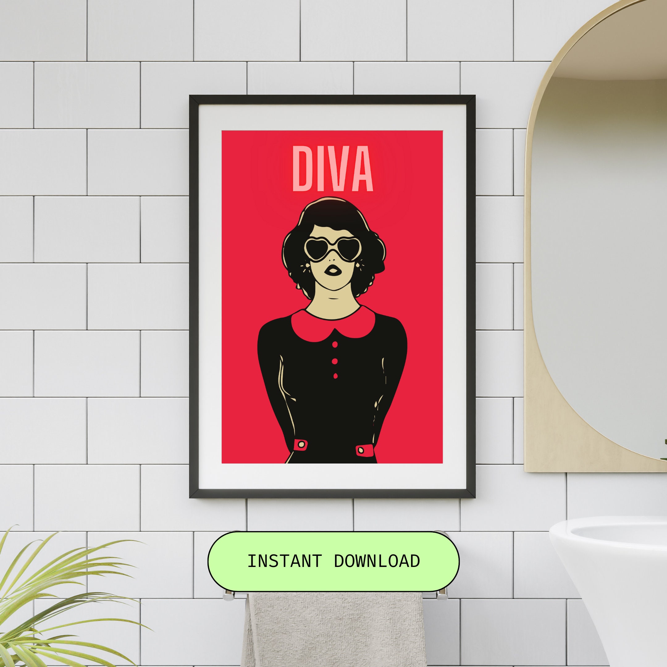 Diva Art Bundle Digital Download Wall Art Digital Print - Etsy