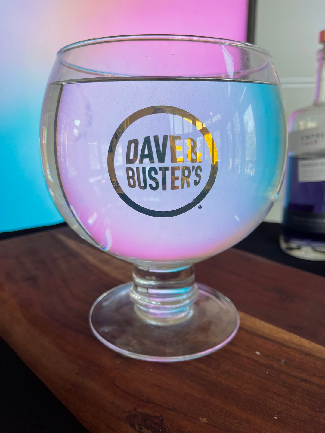 HUGE Dave & Busters Fishbowl Cocktail Glass Fun Funky Unique Tropical ...