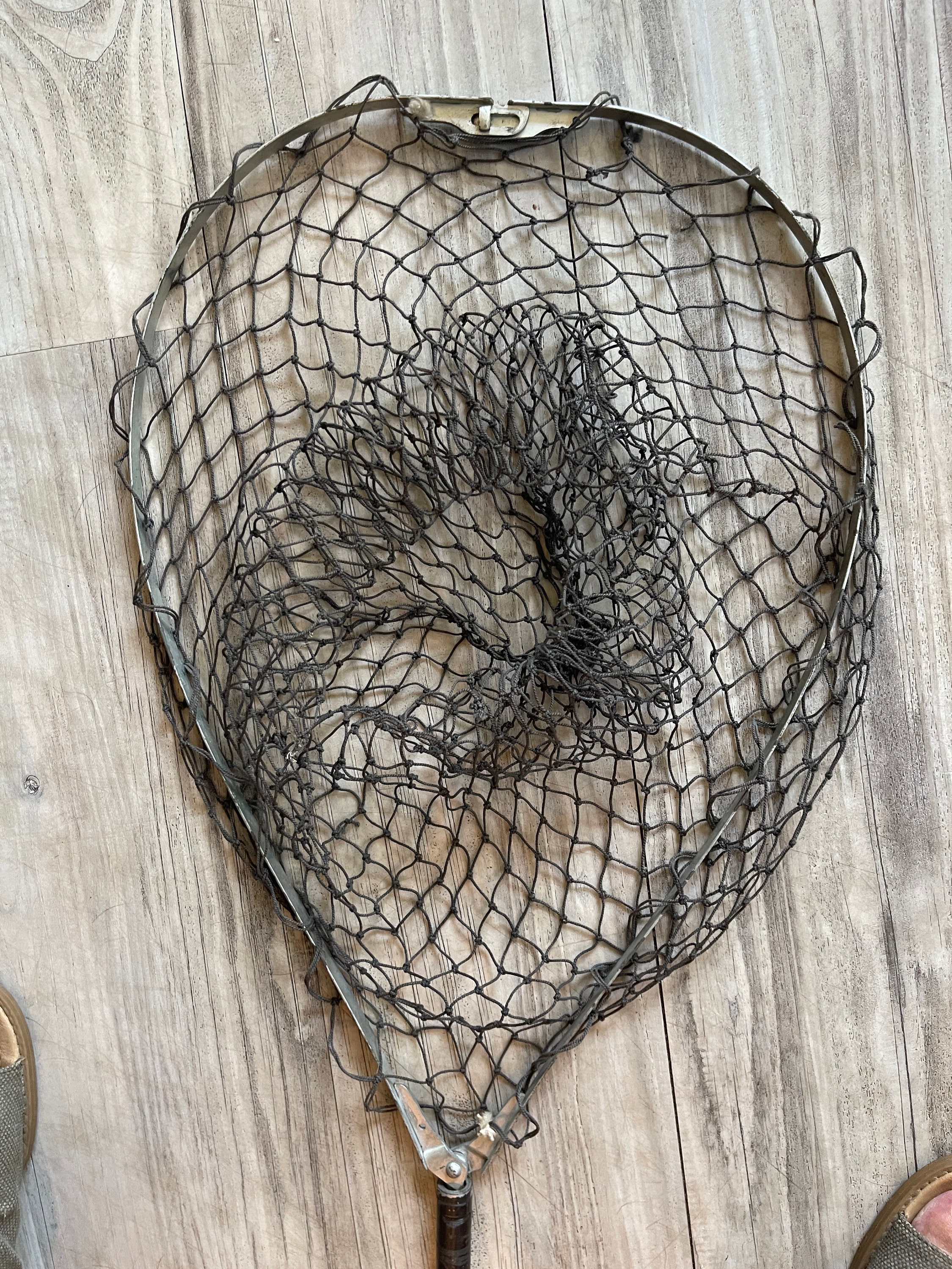 ANTIQUE VINTAGE Collapsible Fishing Net Unique From Atlantic - Etsy