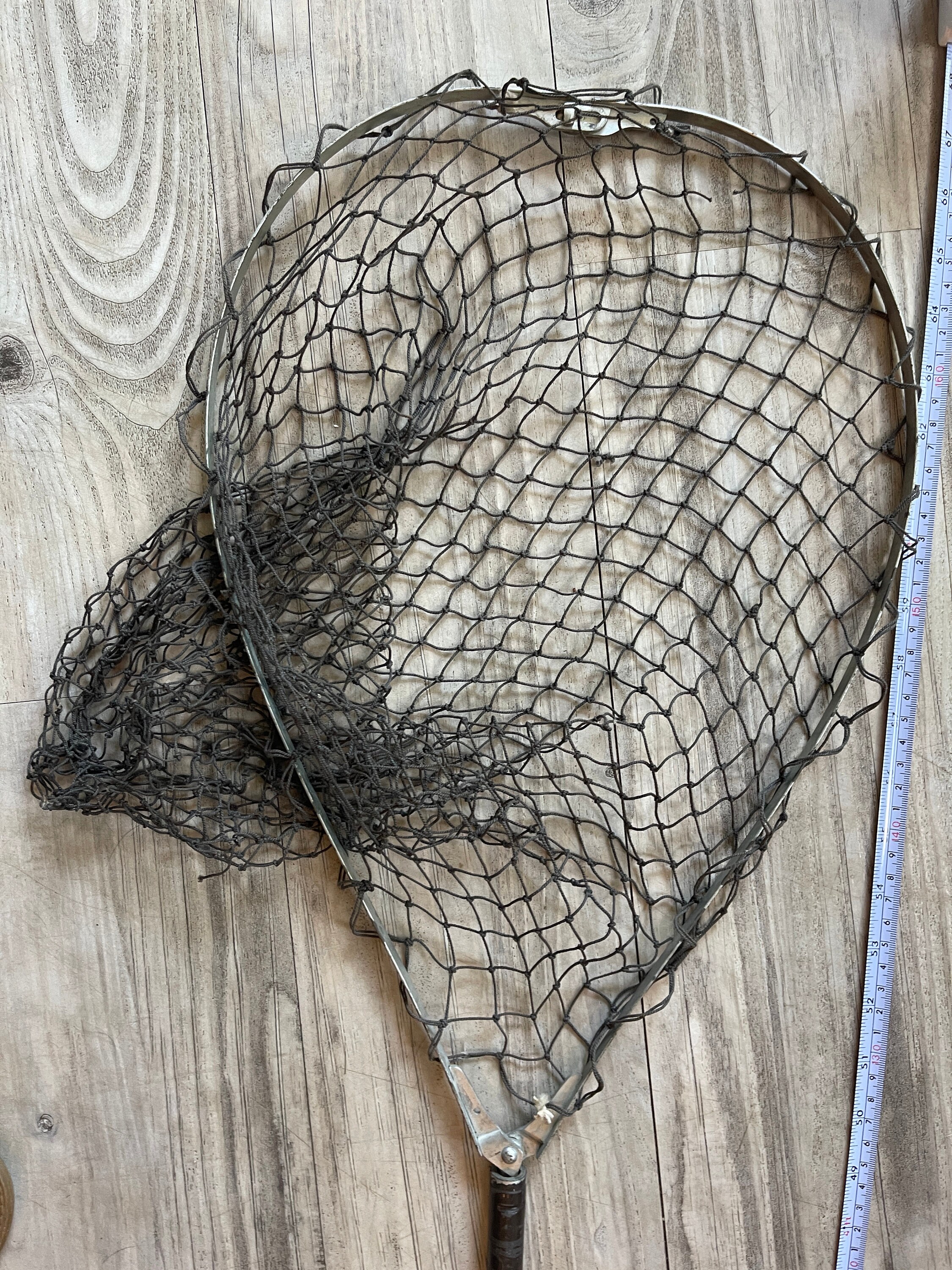 ANTIQUE VINTAGE Collapsible Fishing Net Unique From Atlantic Canada ...