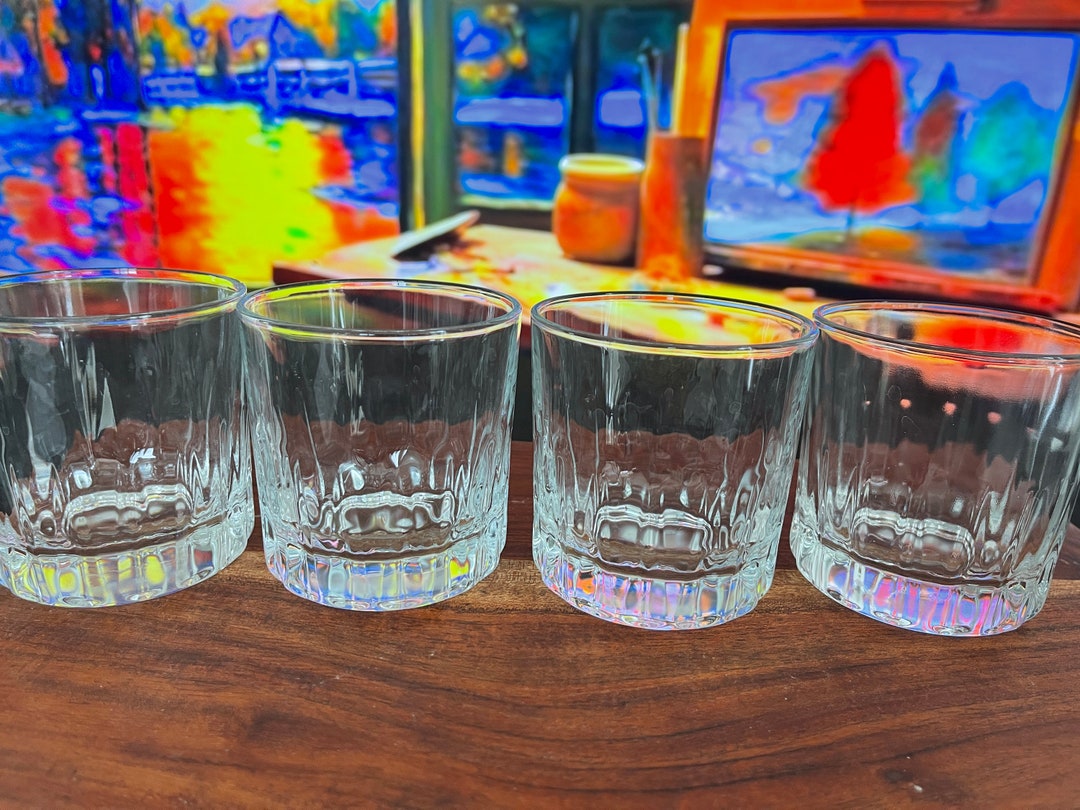 Classic Heavy Vintage Style Modern Cut Design Set of 4 Old Fashioned ...