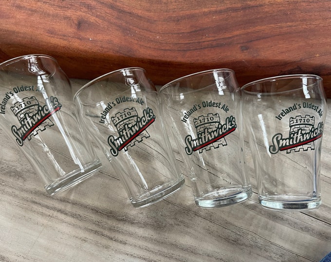 Smithwick's Irelands Oldest Ale Set of 4 Glasses Beer Lager Ale Porter ...