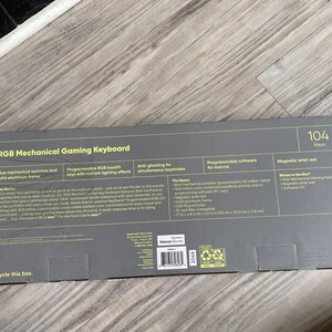 New in Box GAME ONN Gaming Keyboard 104 Keys - Etsy