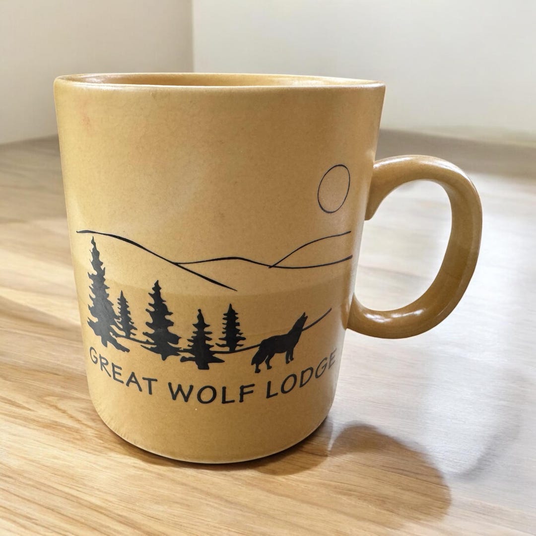 Retro GREAT WOLF LODGE Coffee Mug Tea Souvenir Travel Big Family ...