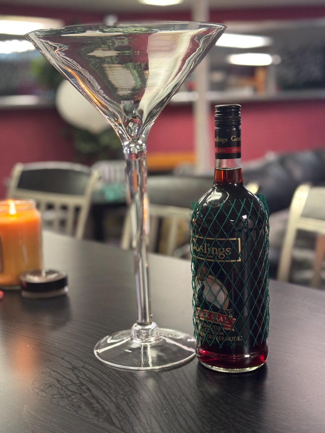 15 INCH TALL Glass Mega Party Birthday Huge Big Martini Coupe Glass ...
