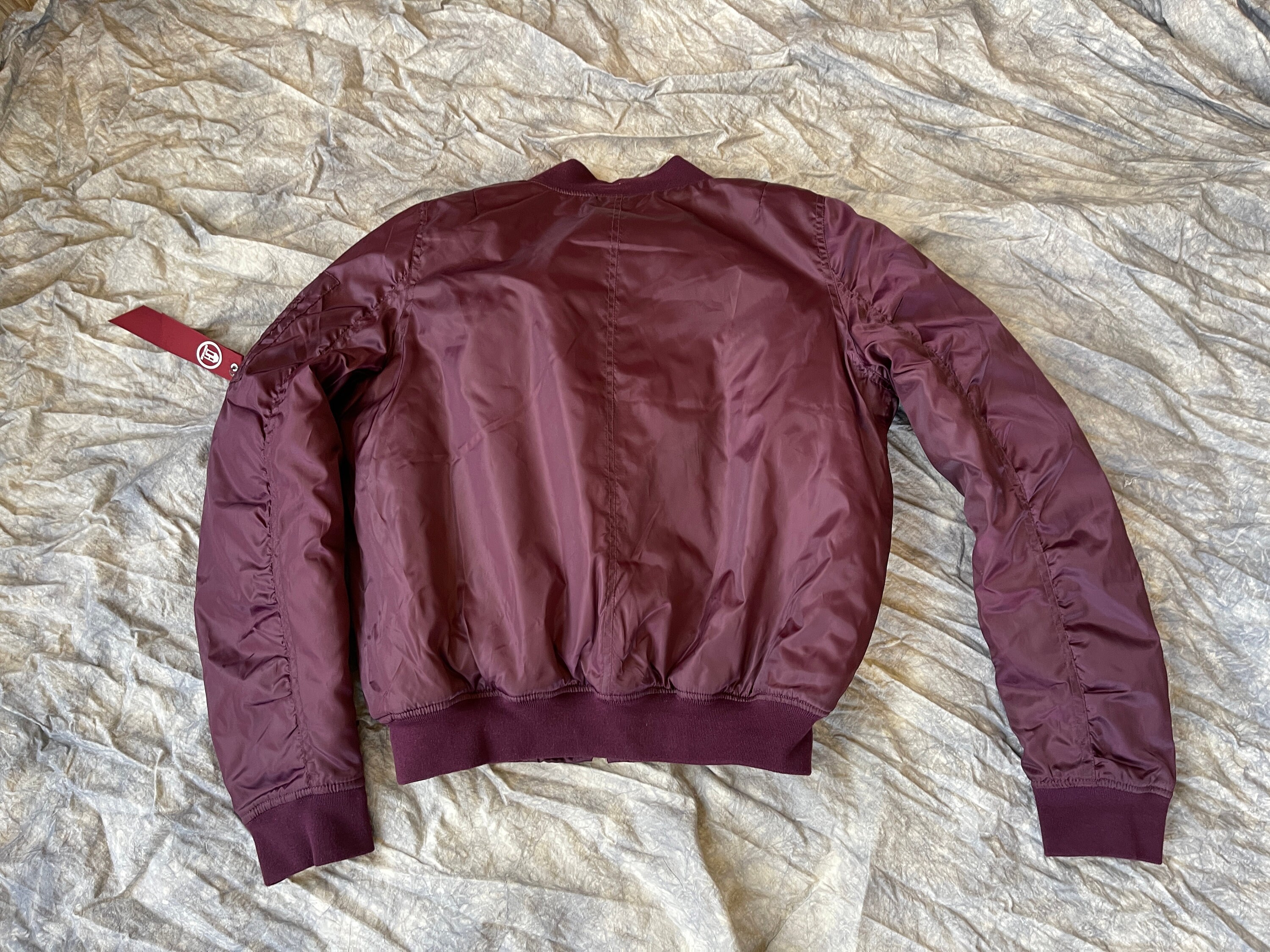 Vintage Red Fox Braided Wine Color Jacket Coat Size Large Retro New ...