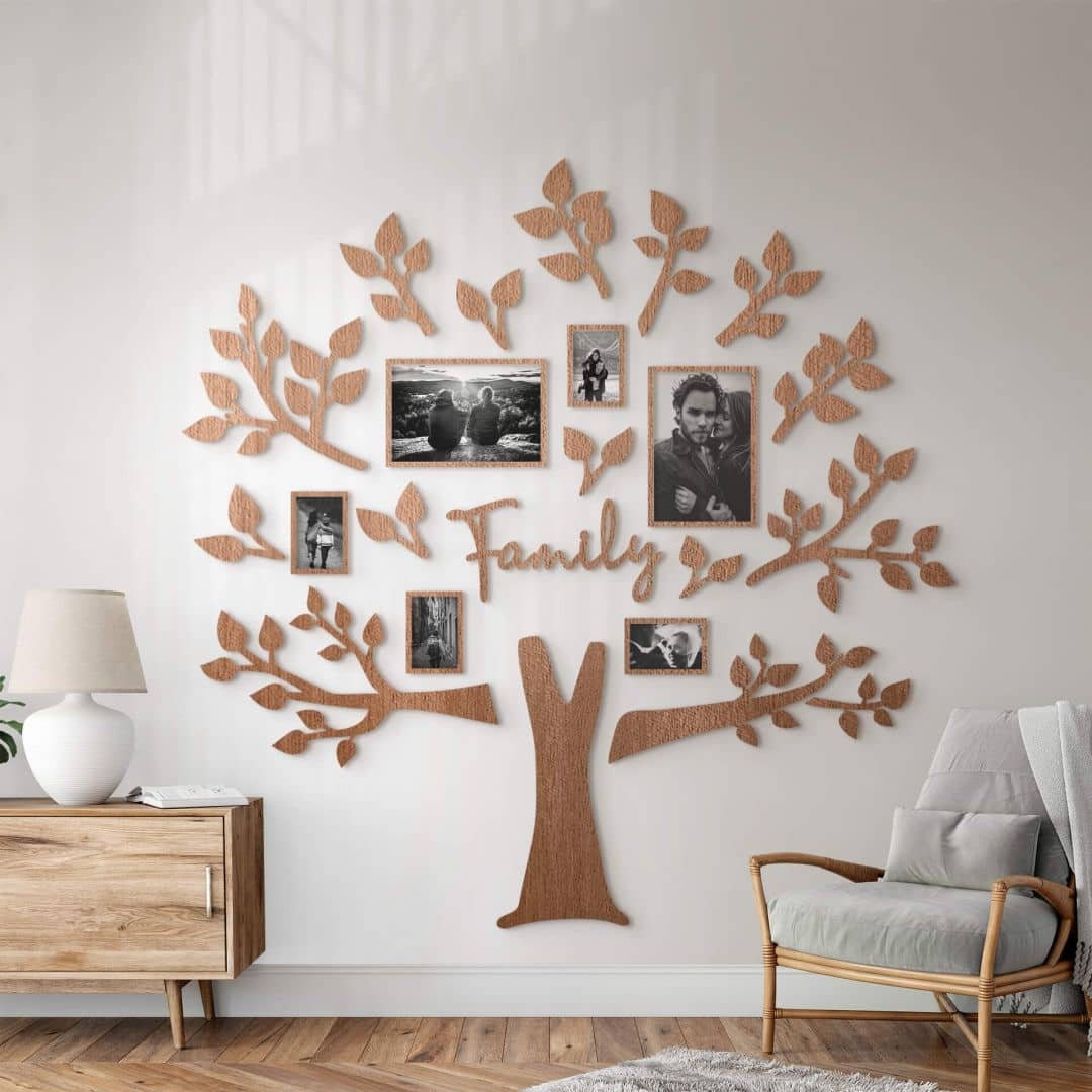 Family Tree XXL Wooden Decoration Tree of Life Living Room - Etsy