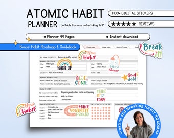 Atomic Habits Digital Planner, Goodnotes Planner, Create Good Habit ...