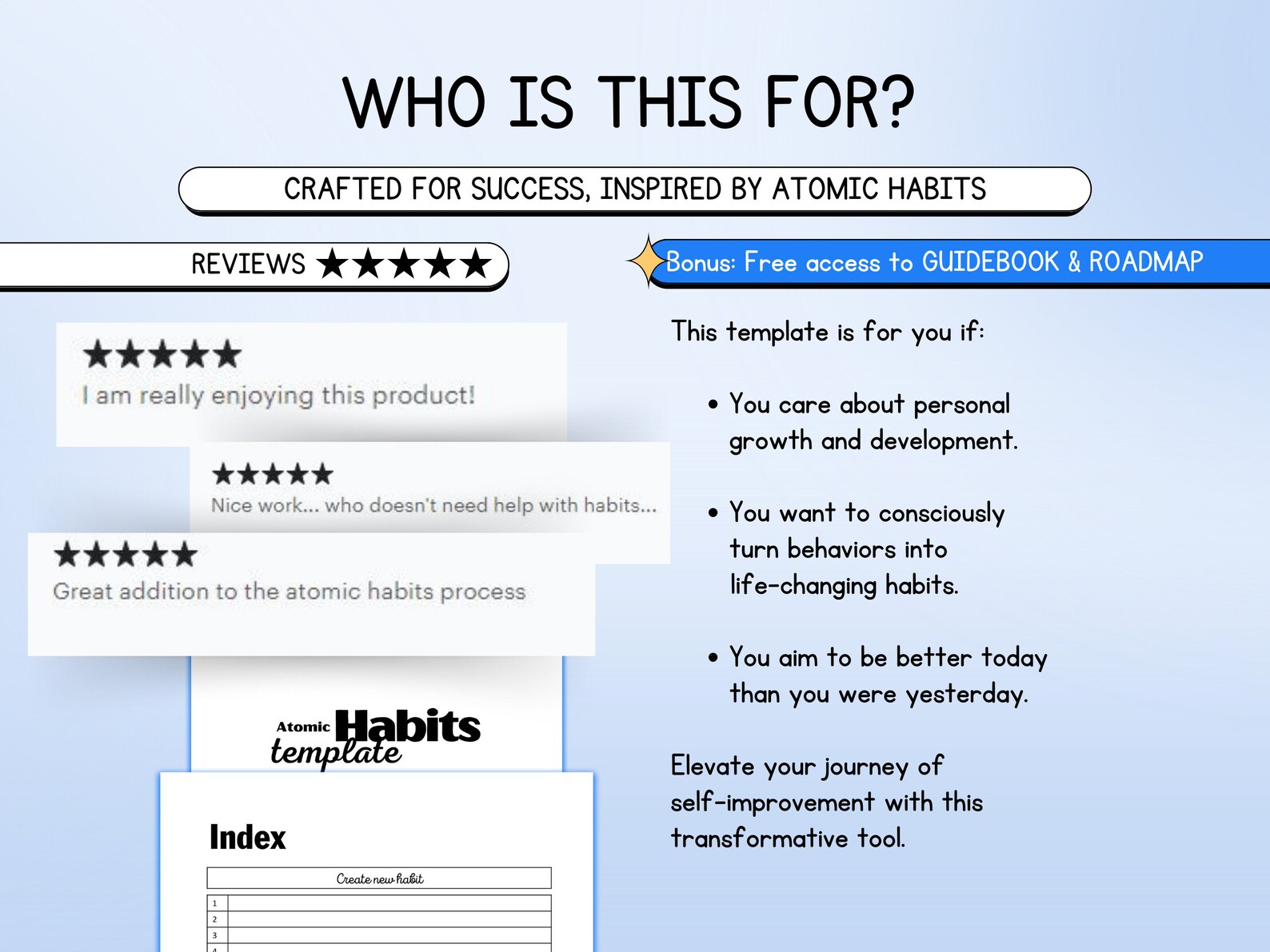 Atomic Habits Template: Habit Tracker & Guidebook (PDF Pattern A4 Size ...