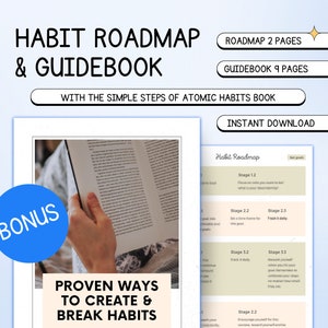 ATOMIC HABIT Planner Worksheets, Atomic Habits & Goals, Atomic Habits ...