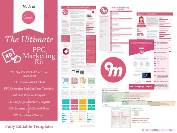 PPC Marketing Kit Templates to Run Successful Pay per Click - Etsy