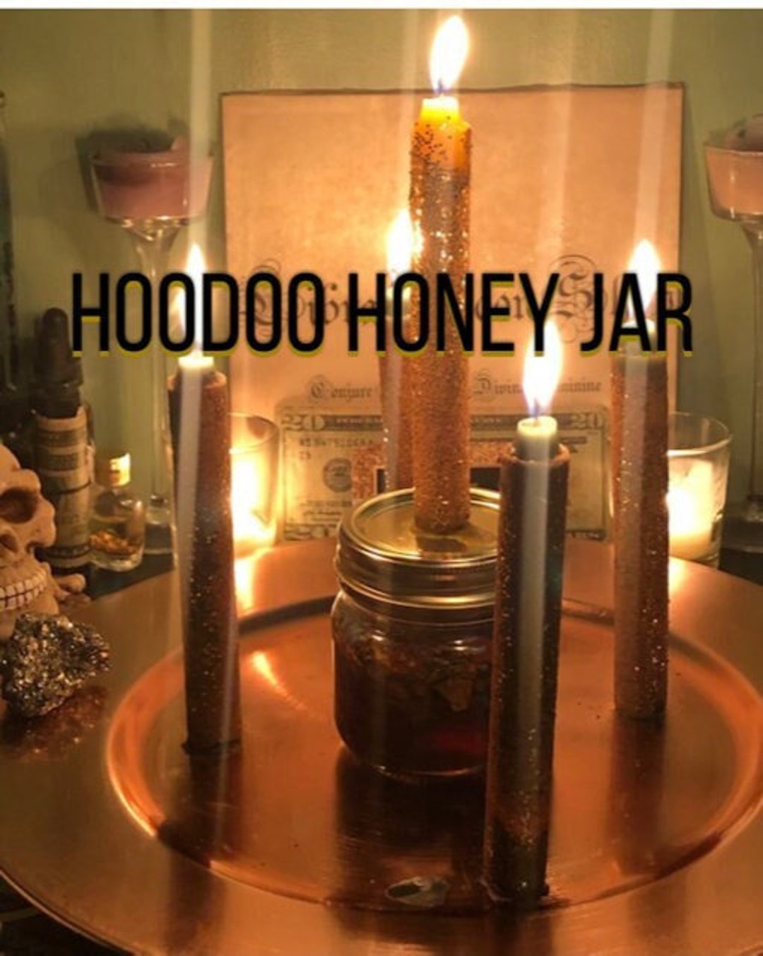 Hoodoo Honey Jar | Sweeten Him up | Money Honey Jar | Love Honey Jar ...