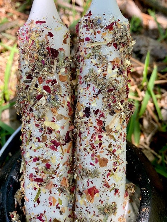 Ancestor Candle White Dressed Spell Candle Spirit Candle - Etsy