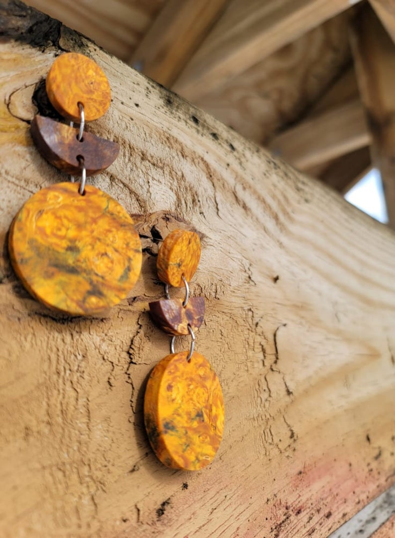 3 Piece Super Dangles Spalted Figured Maple 2.5 Inch - Etsy