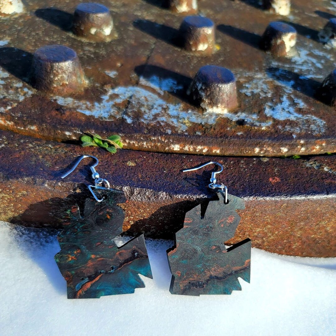 Resin/wood Hybrid Mittens 2 Inch - Etsy