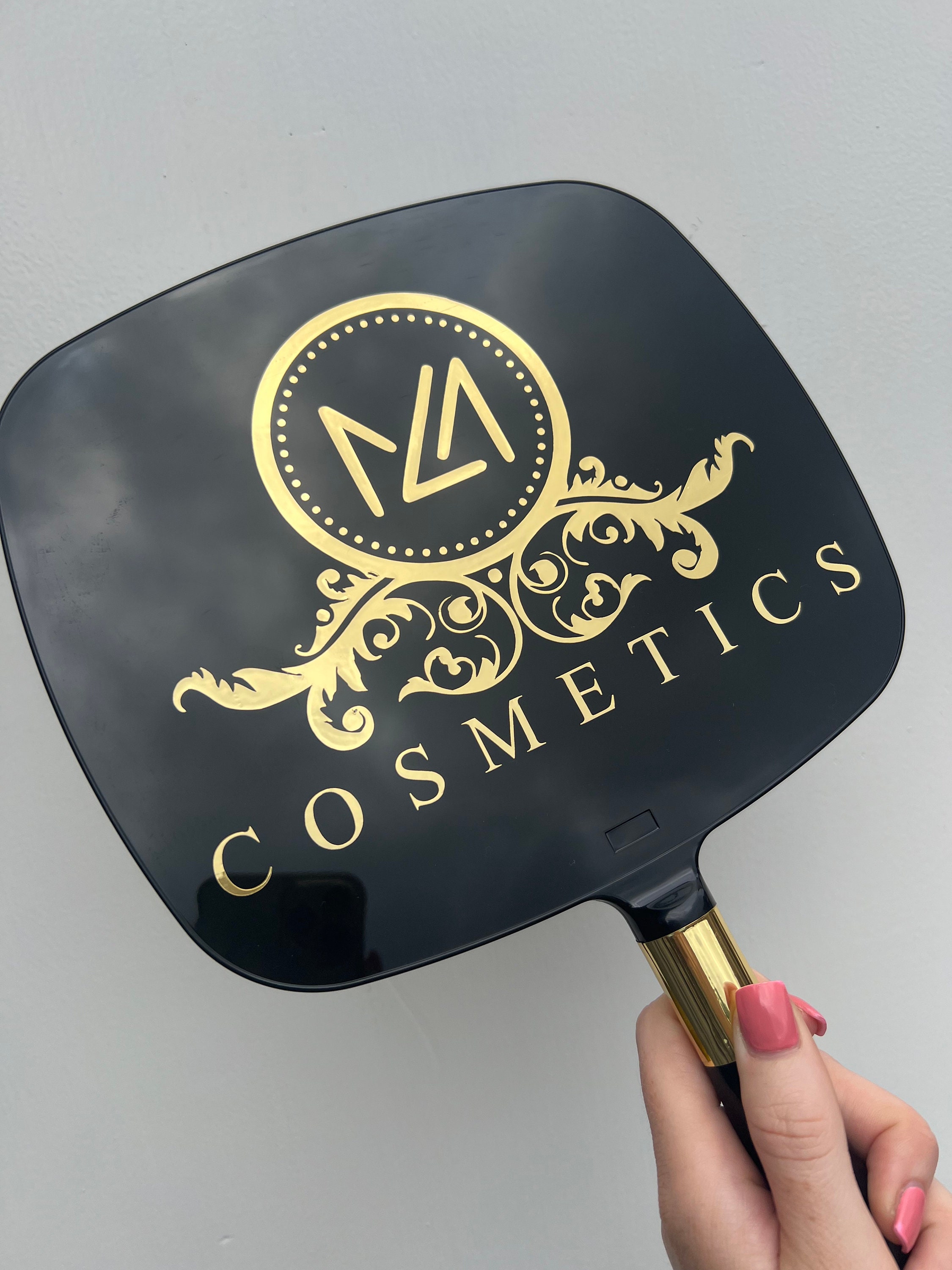 Personalised Logo Mirror Handheld Mirror Beauty Hair - Etsy UK