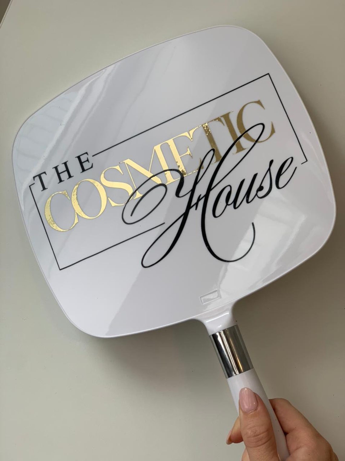 Personalised Logo Mirror Handheld Mirror Beauty Hair - Etsy UK
