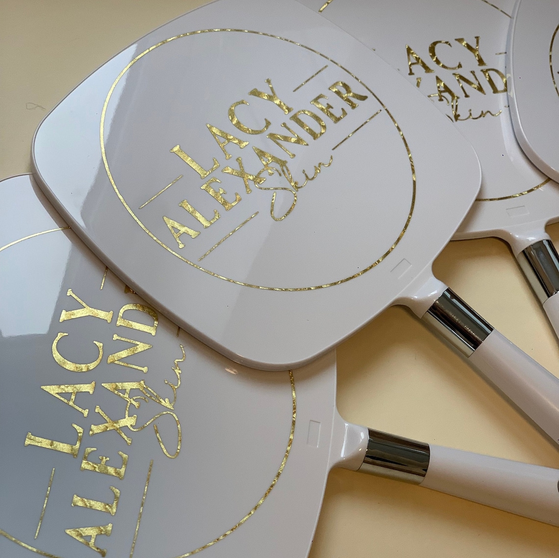 Personalised Logo Mirror Handheld Mirror Beauty Hair - Etsy UK