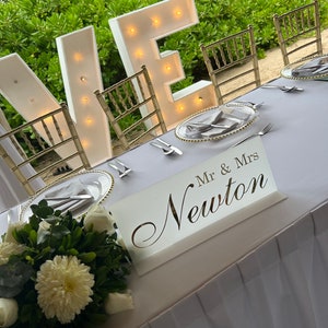 Top Table Sign | Wedding Sign | Acrylic Sign | Big Day | Wedding Gift ...