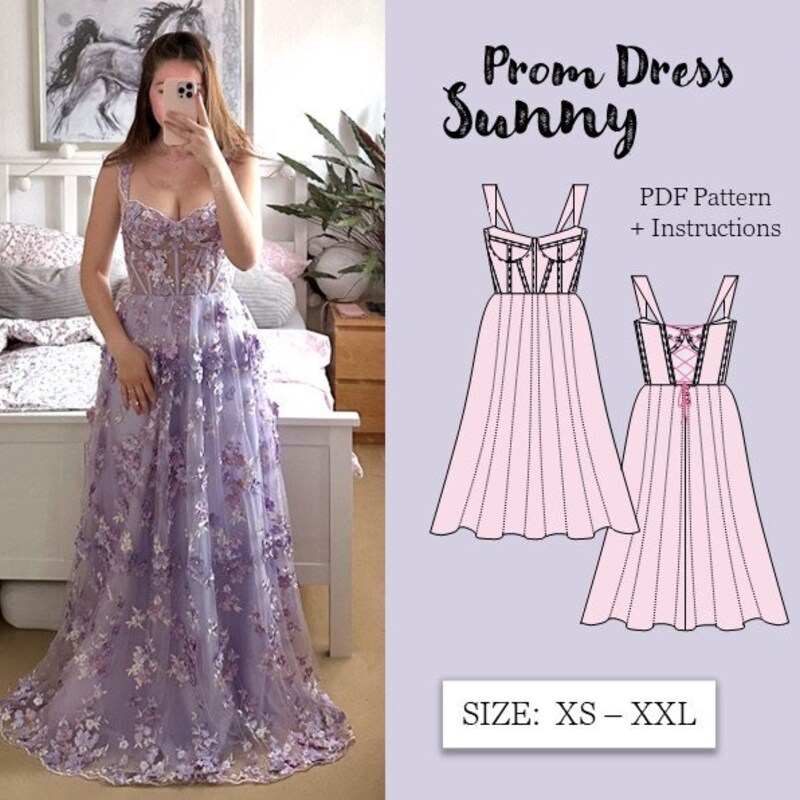 Corset Prom Dress - Etsy