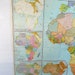 Vintage,retro,very,large,1970s,6 X 7,fabric,map,historical,wall Chart ...