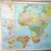 Vintage,retro,very,large,1970s,6 X 7,fabric,map,historical,wall Chart ...
