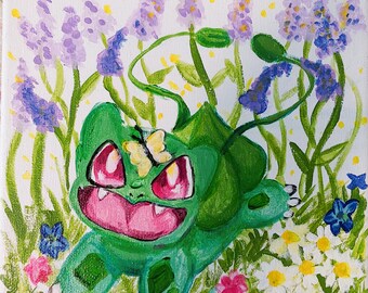 Mixed Media & Collage Art & Collectibles Paper 20x16 Bulbasaur Pokemon ...