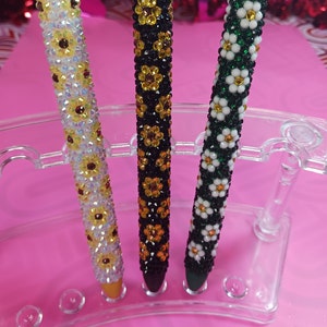 Flower Rhinestone Pen - Etsy