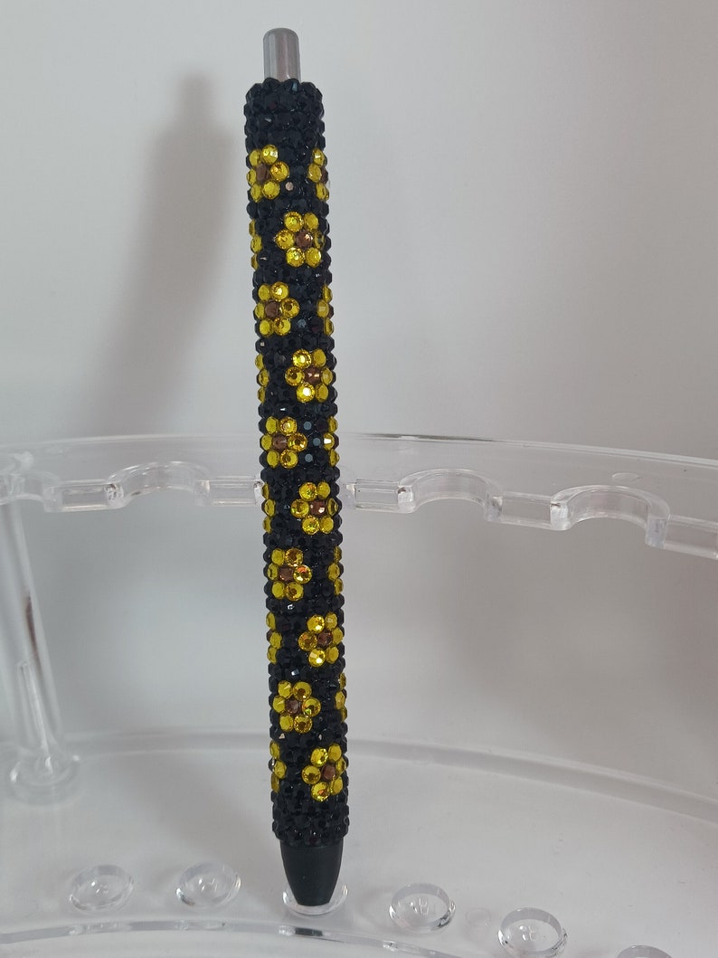Flower Rhinestone Pen - Etsy