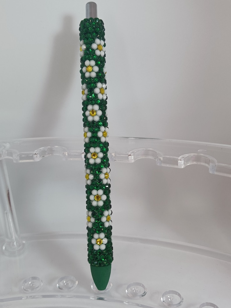 Flower Rhinestone Pen - Etsy