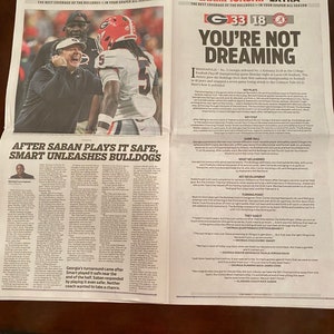 Georgia Bulldogs National Champions 2021-2022 AJC Limited Edition 16 ...
