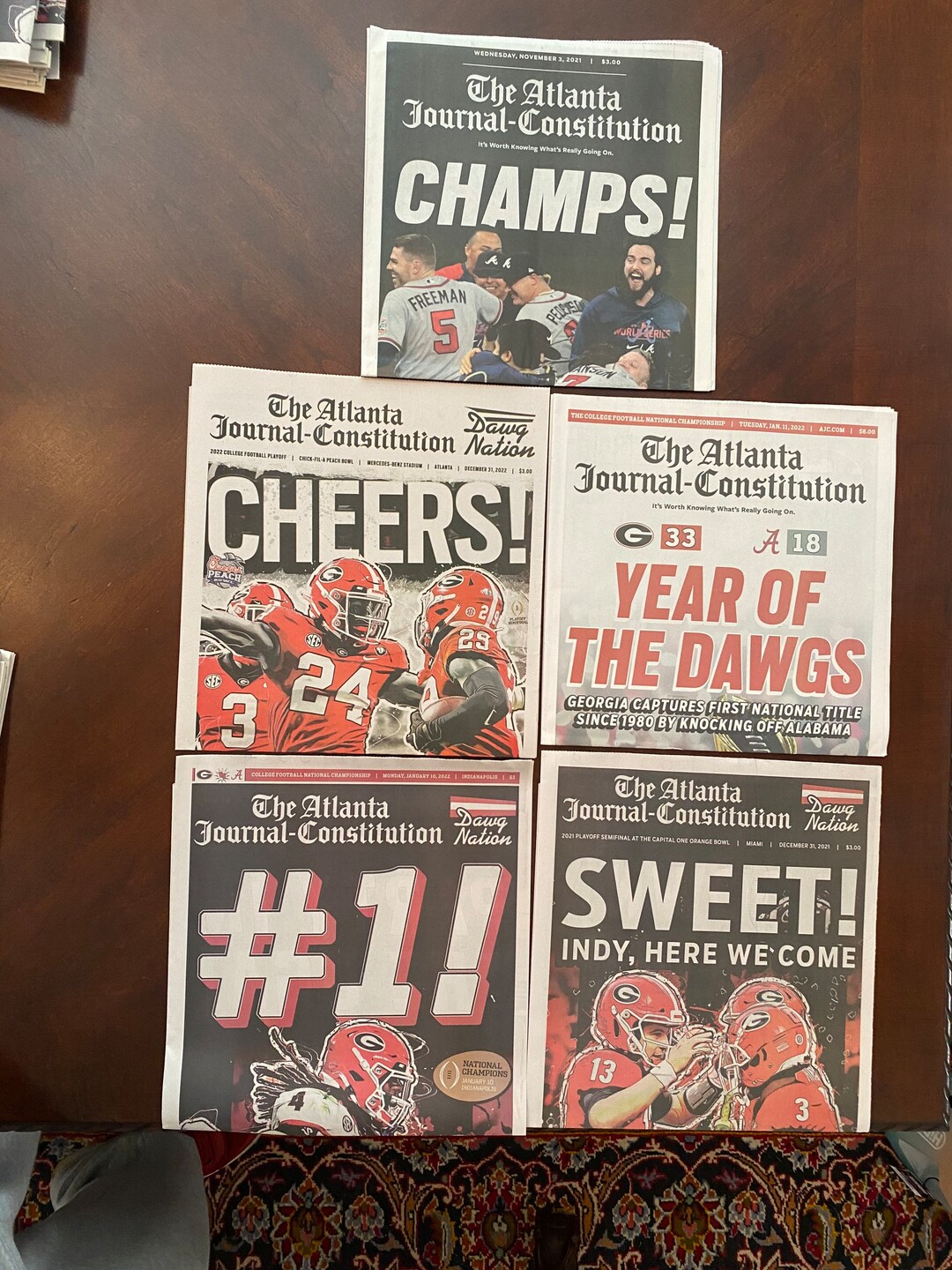 Georgia Bulldogs National Champions and Atlanta Braves World Series ...