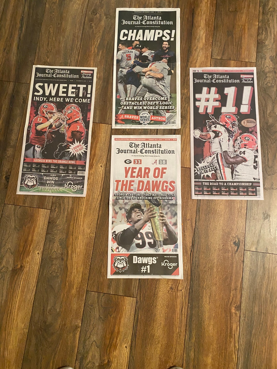 Georgia Bulldogs Football National Champions and Atlanta Braves World ...