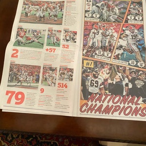 Georgia Bulldogs National Champions 2021-2022 AJC Limited Edition 16 ...
