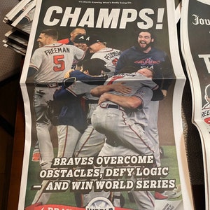 Atlanta Braves World Series and Georgia Bulldogs National Champs AJC ...