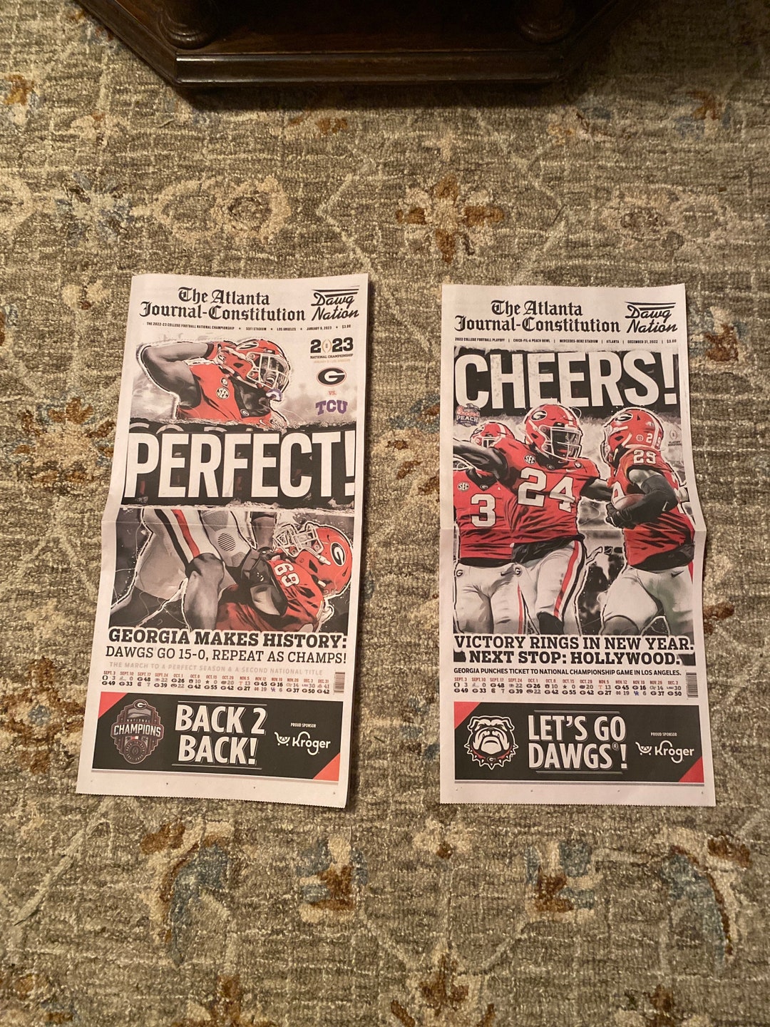 Georgia Bulldogs Football National Champs 2023 AJC Limited Edition ...