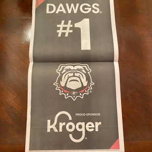 Georgia Bulldogs Football National Champions 2021-2022 AJC First Run ...