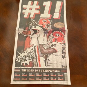 Atlanta Braves World Series and Georgia Bulldogs National Champs AJC ...